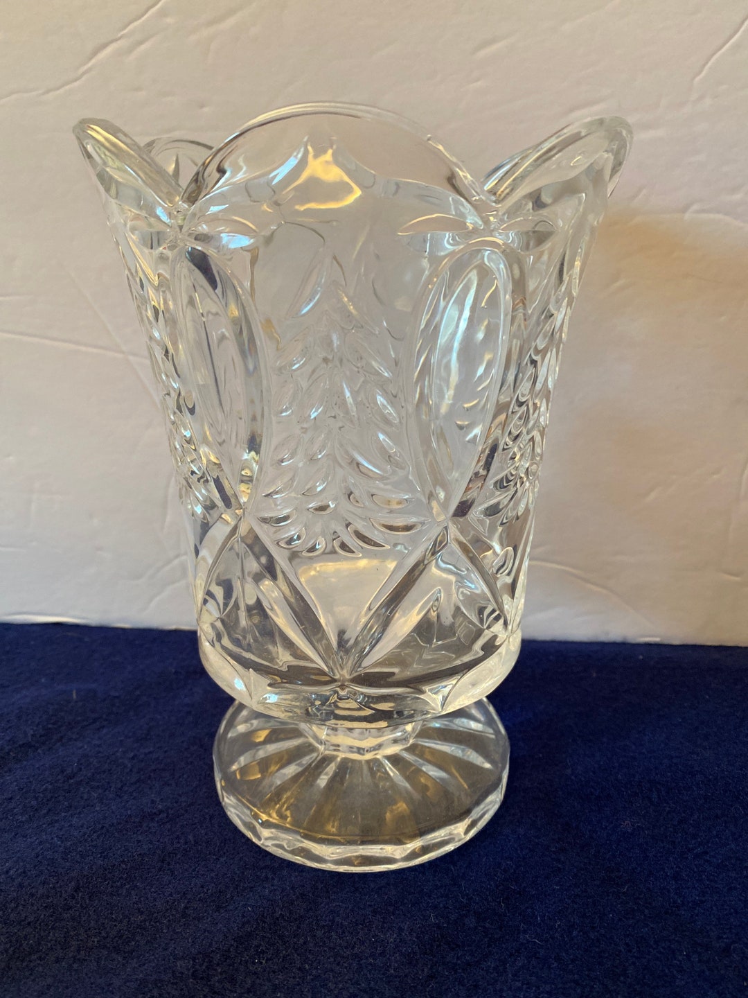 Fitz & Floyd Candle Holder, Fitz and Floyd Crystal Hurricane Tree ...