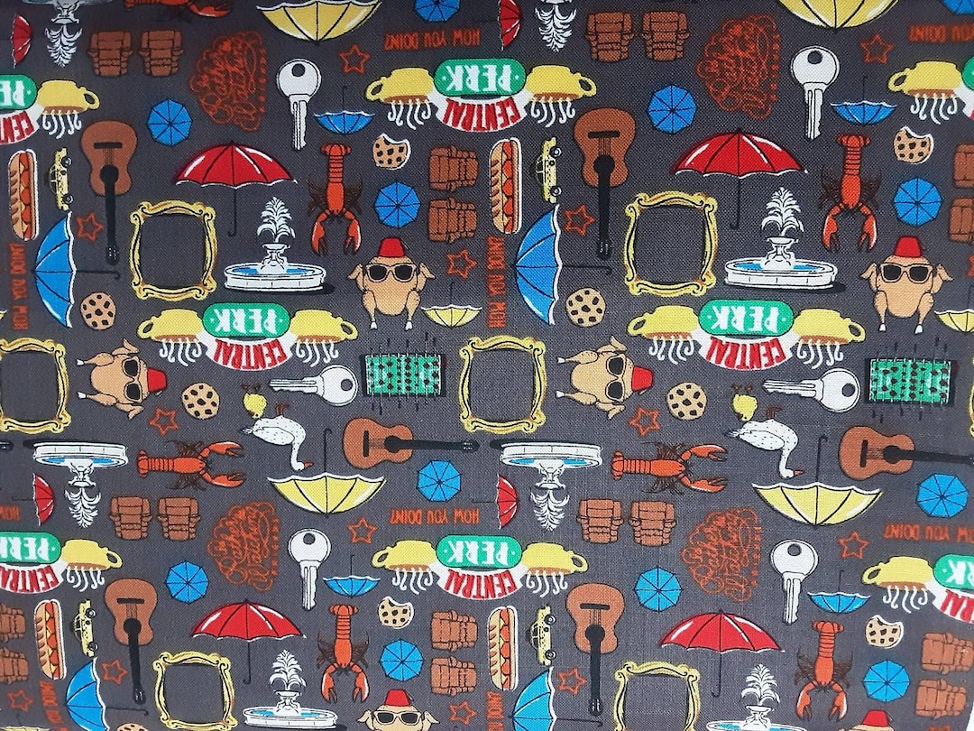Friends Fabric, Friends Forever TV Series Cotton Fabric Fat Quarter, by ...