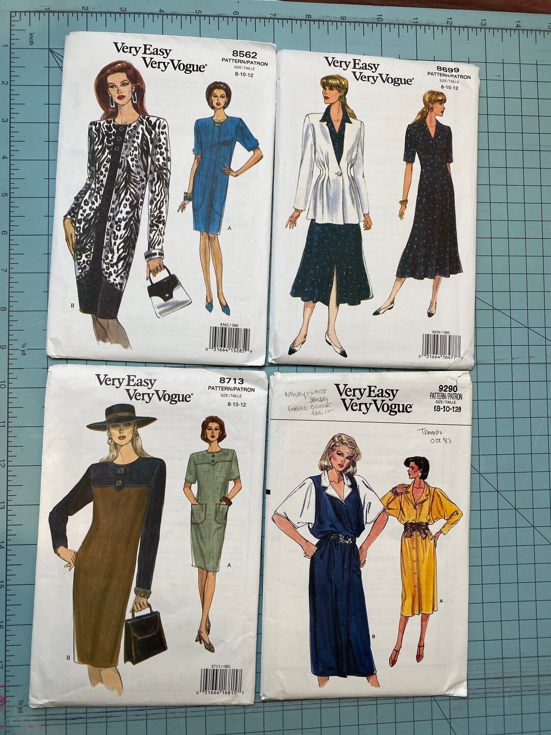 Vogue Sewing Patterns 8562, 8699, 8713 or 9290 *you Pick* Misses' Size ...