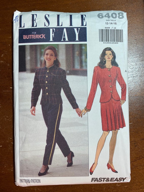 Butterick 6408 Sewing Pattern Uncut Misses' / Miss | Etsy
