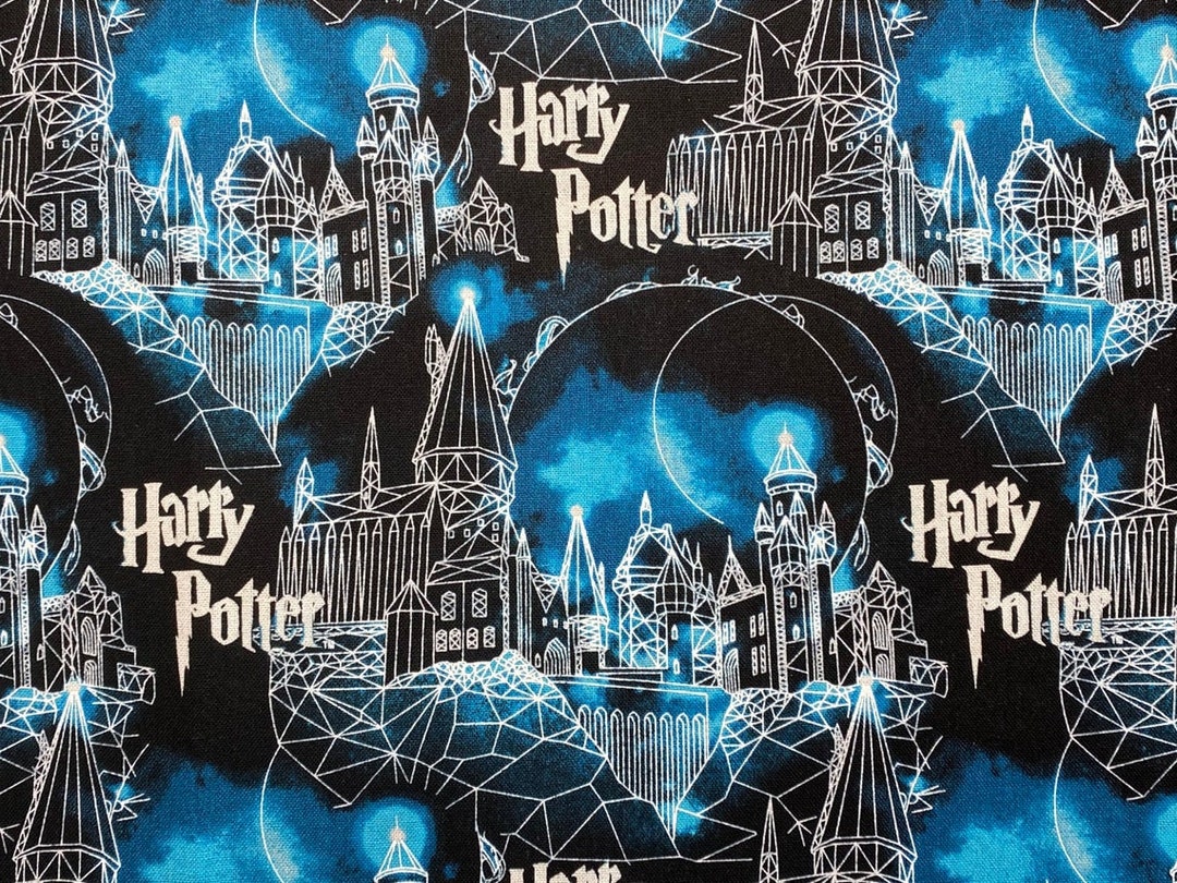 Harry Potter Hogwarts Fabric Cotton *fat Quarter 18" X 21"*, Castle ...