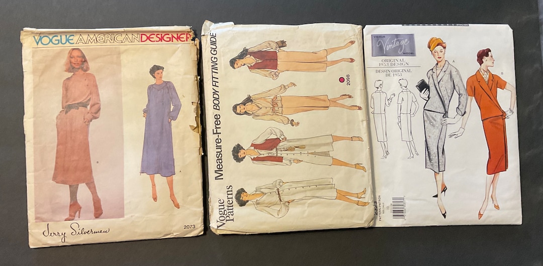 Vogue Sewing Patterns 2073, 2098 or 2323 *your Choice* Uncut, Misses ...