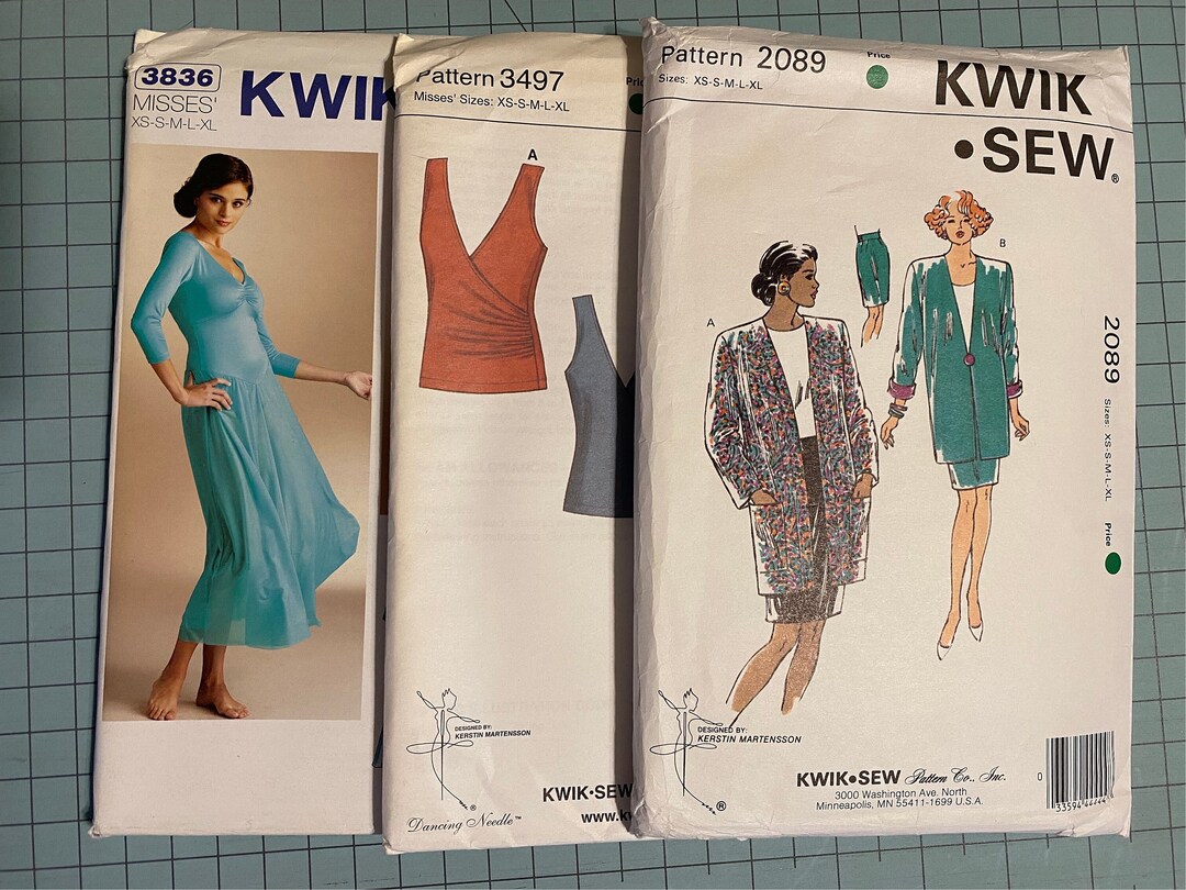 Kwik Sew Sewing Pattern, Your Choice, 2089 or 3497, Uncut, Misses' Size ...