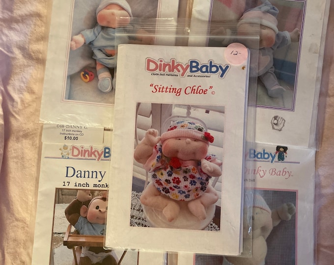 Dinky Baby Sewing Patterns, Lots of 5, Original Dinky, Danny G, Tommer ...