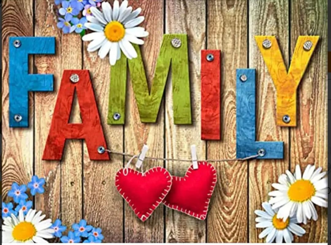 Family Diamond Art Painting Kit Daisy Diamond Art Kit Floral - Etsy