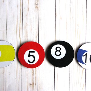 Custom Pool Ball Coaster,snooker Pool Player Billiard Gifts,soft ...