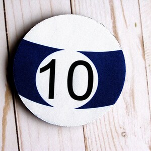 Custom Pool Ball Coaster,snooker Pool Player Billiard Gifts,soft ...