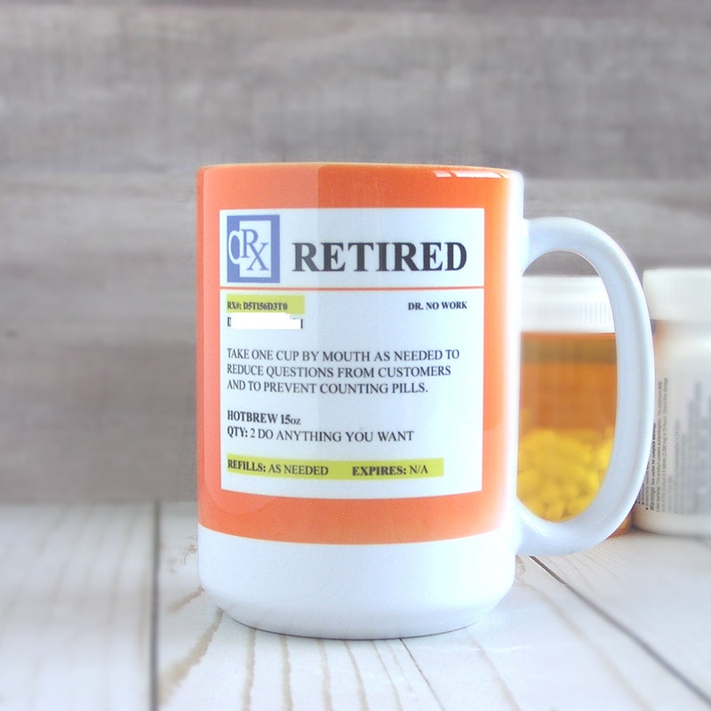 Retirement Prescription Rx - Etsy