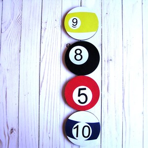 Custom Pool Ball Coaster,snooker Pool Player Billiard Gifts,soft ...