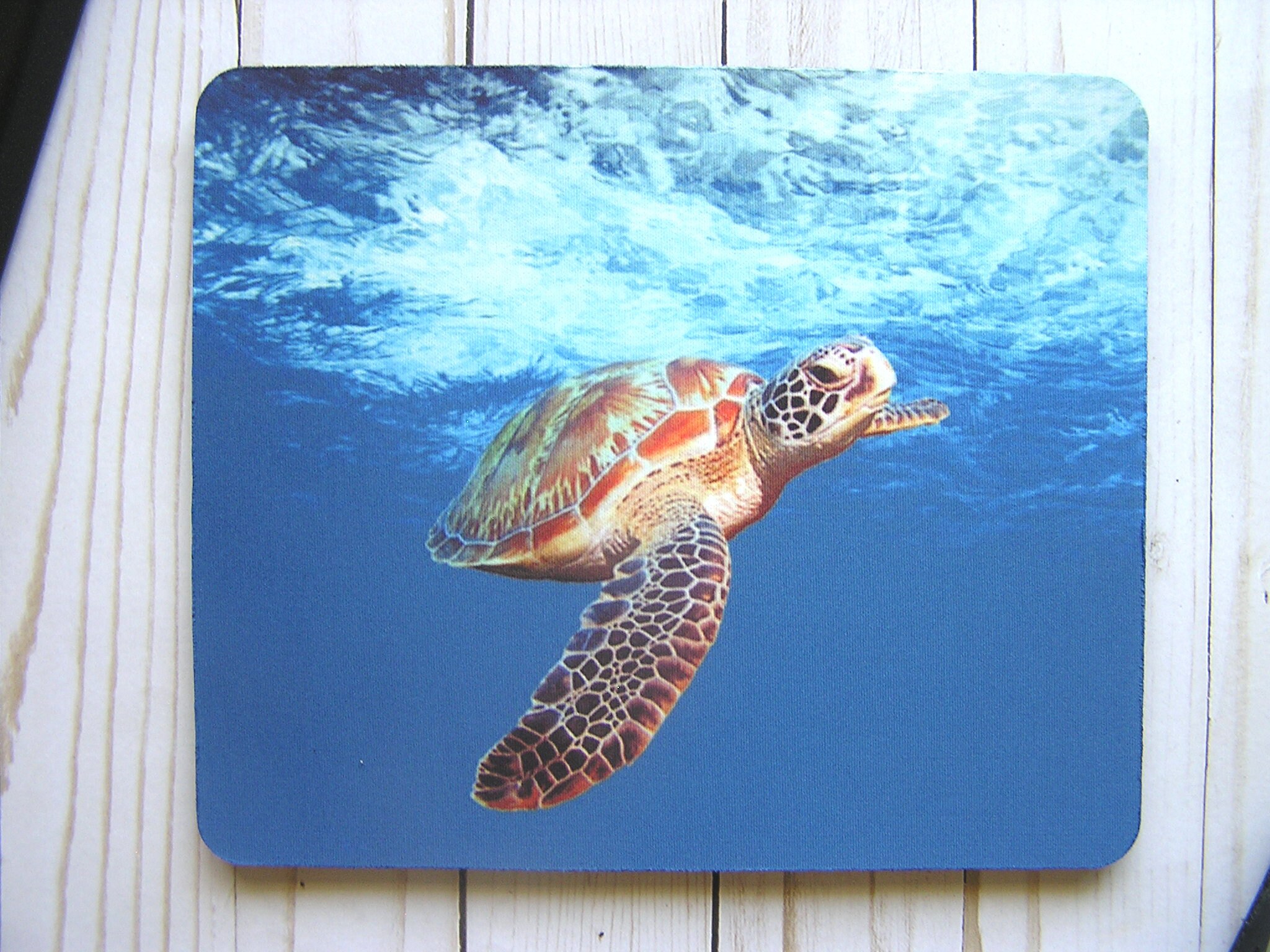 Sea Turtle Mouse Padsquare Sea Turtle Gifts for Turtle - Etsy