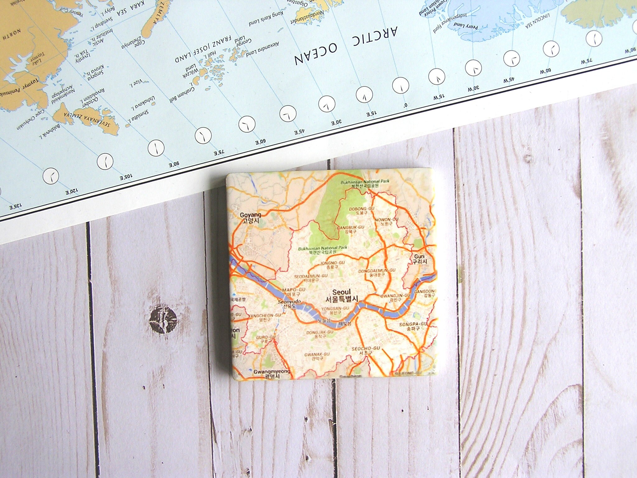 Custom Map Coasters,middle Earth Map Travel Gift Idea,customized ...