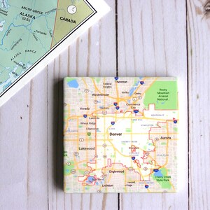 Make Your Own Custom Map Coaster Set,personalized Coaster Travel Gifts ...