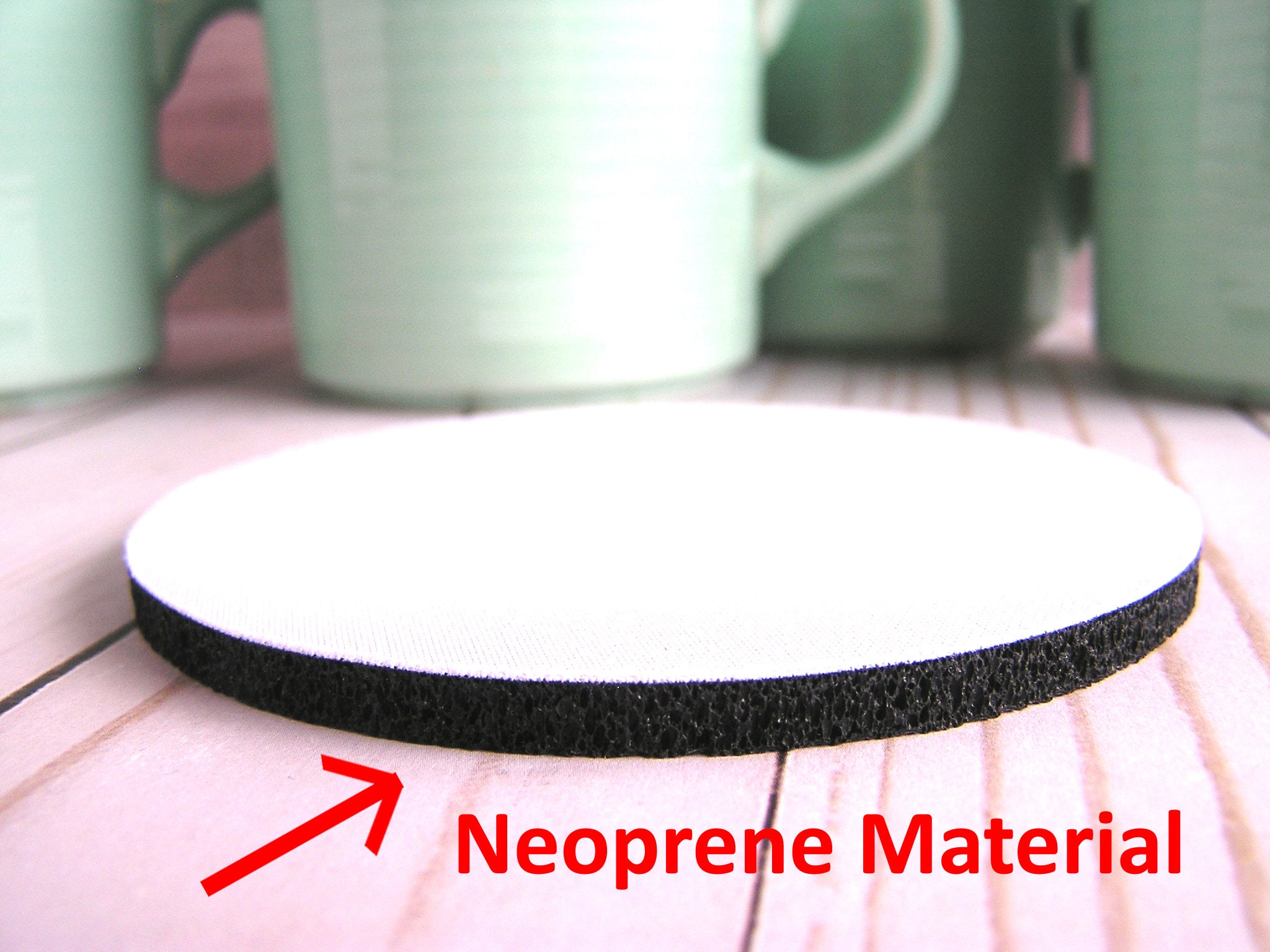 Make Your Own Custom Neoprene Coasterround Circle - Etsy
