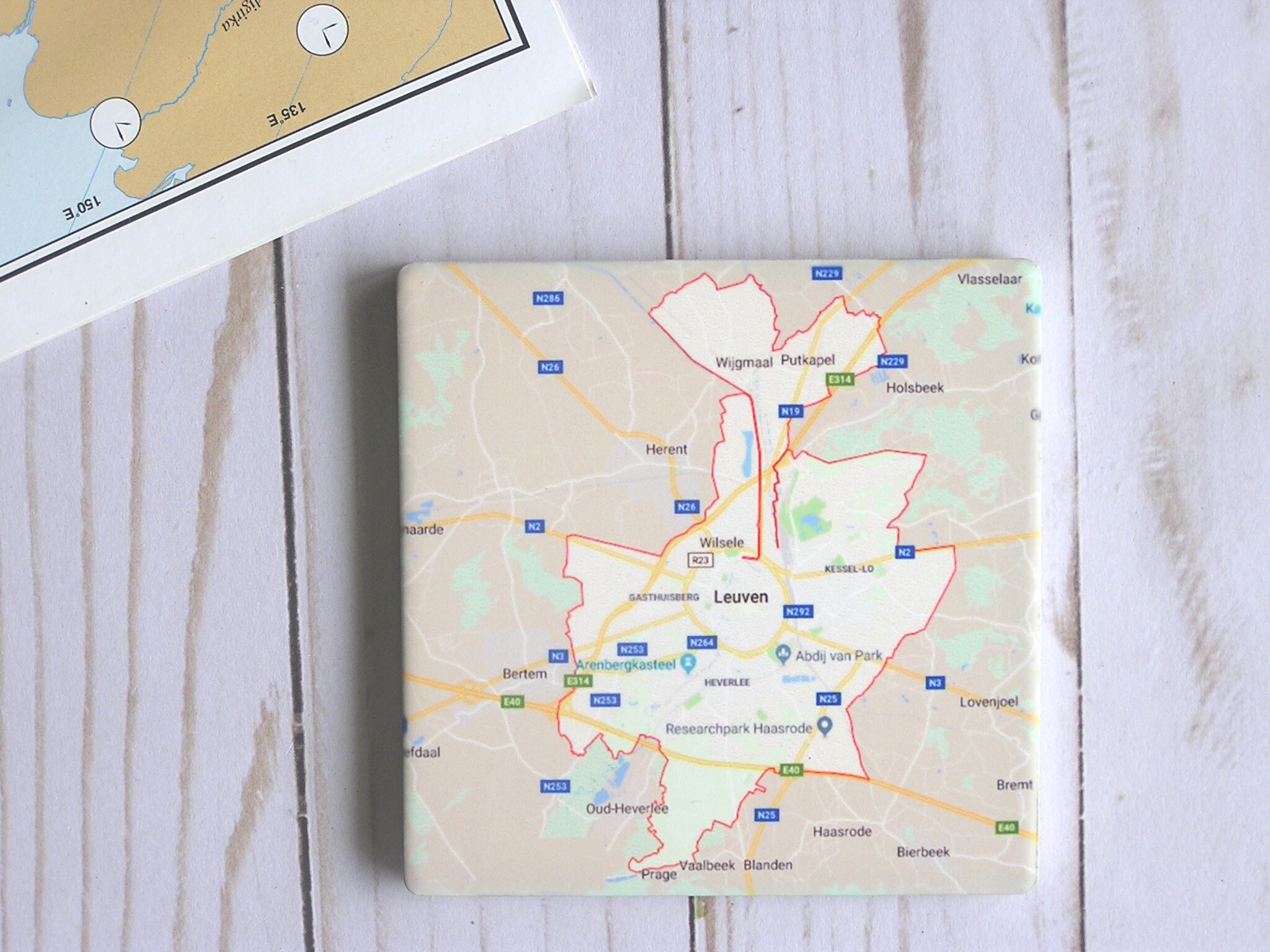 Custom Map Coasters,middle Earth Map Travel Gift Idea,customized ...