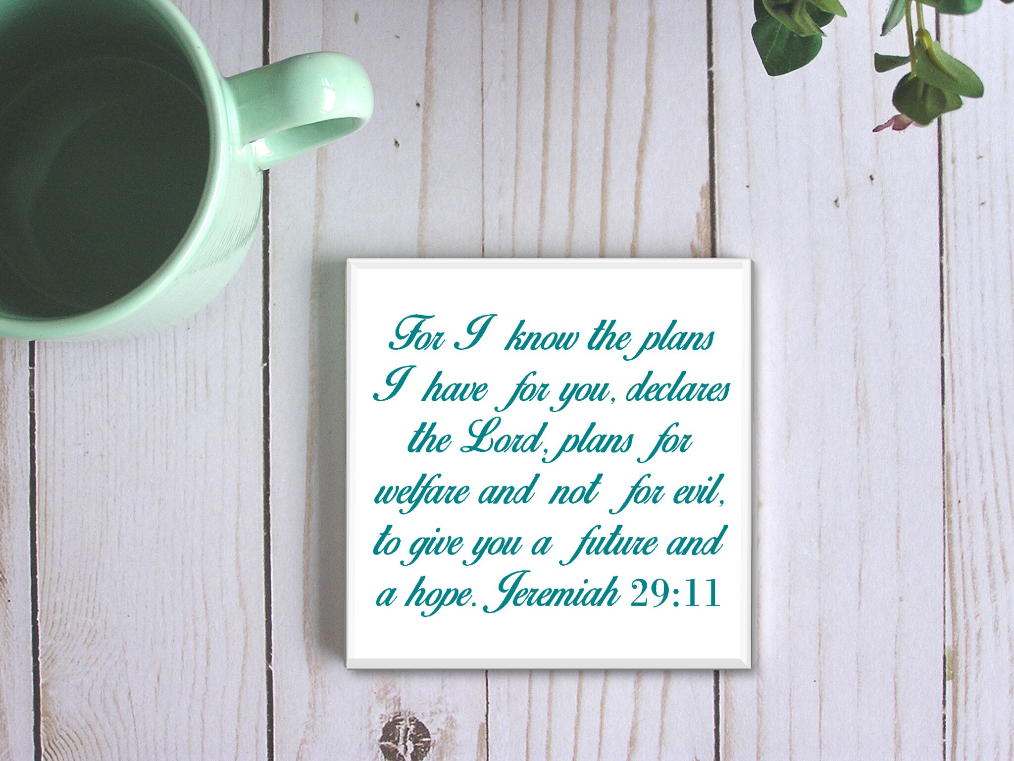 Make Your Own Bible Verse Coaster With Any Scripture for | Etsy
