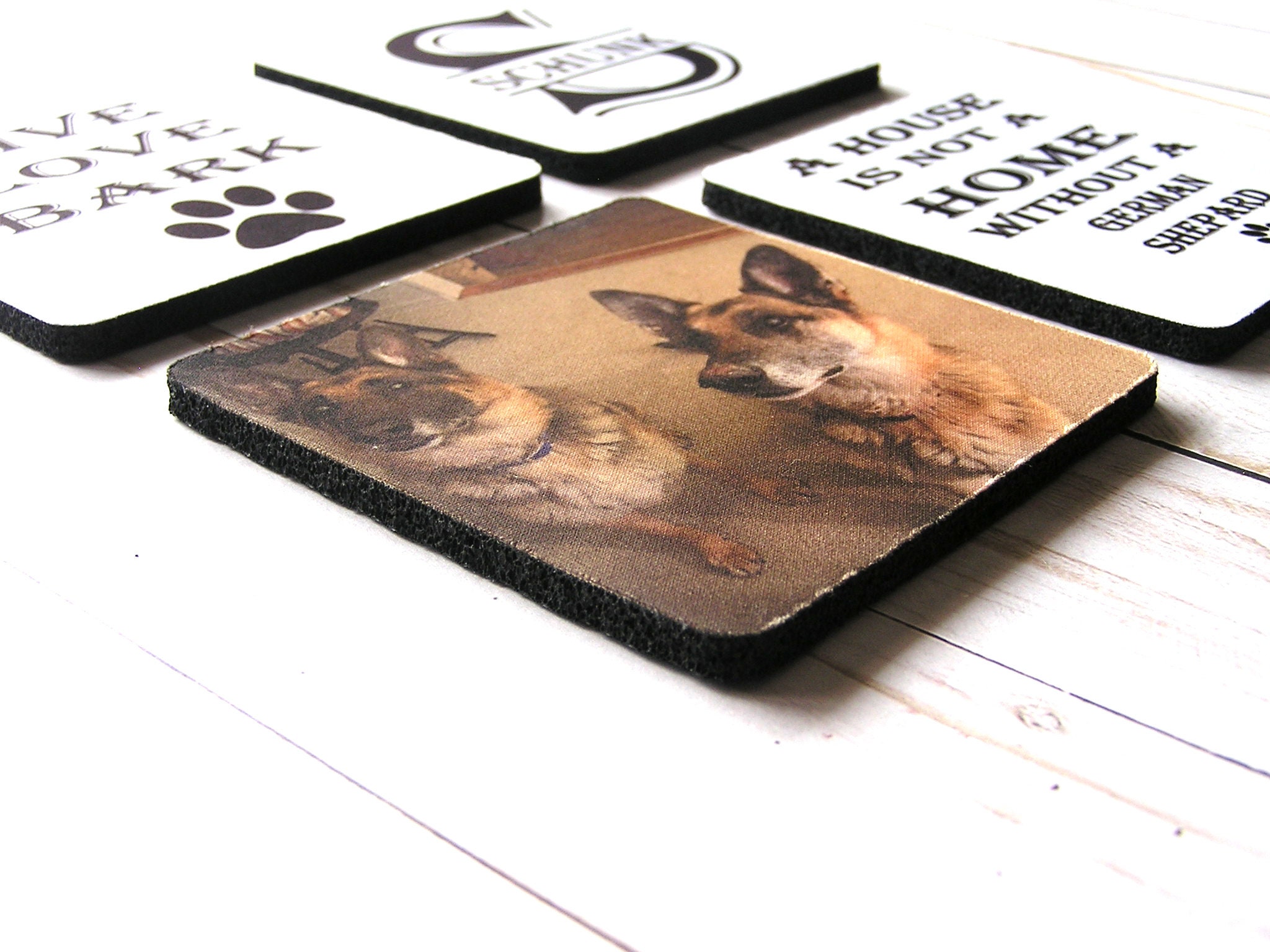 Personalized Coaster With Letter Last Namesoft Neoprene - Etsy