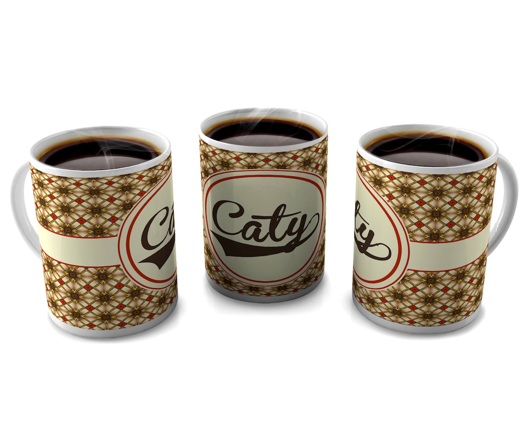 Personalized Name Coffee Mug: Custom Monogrammed Ceramic Mug - Etsy