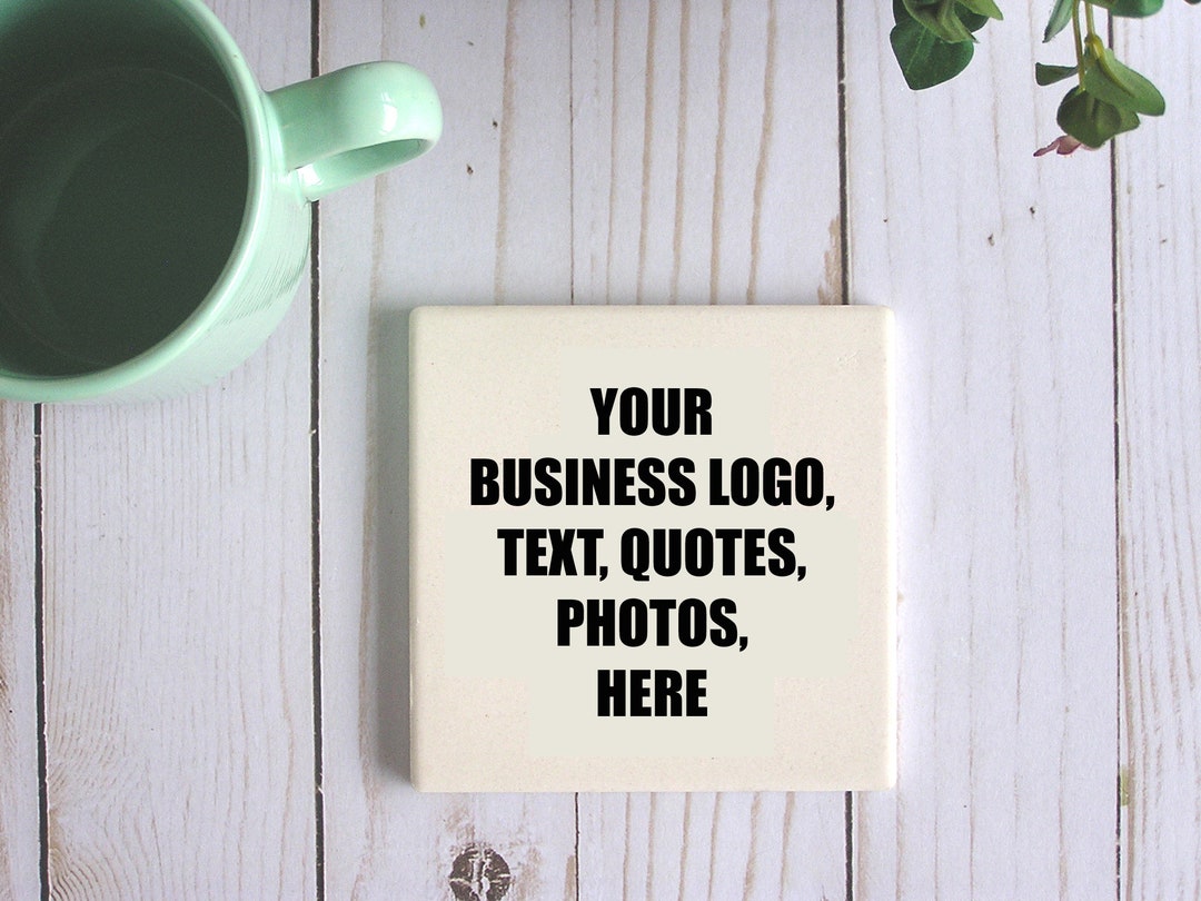Custom Absorbent Stone Coasters Customized With Your Picture Words ...