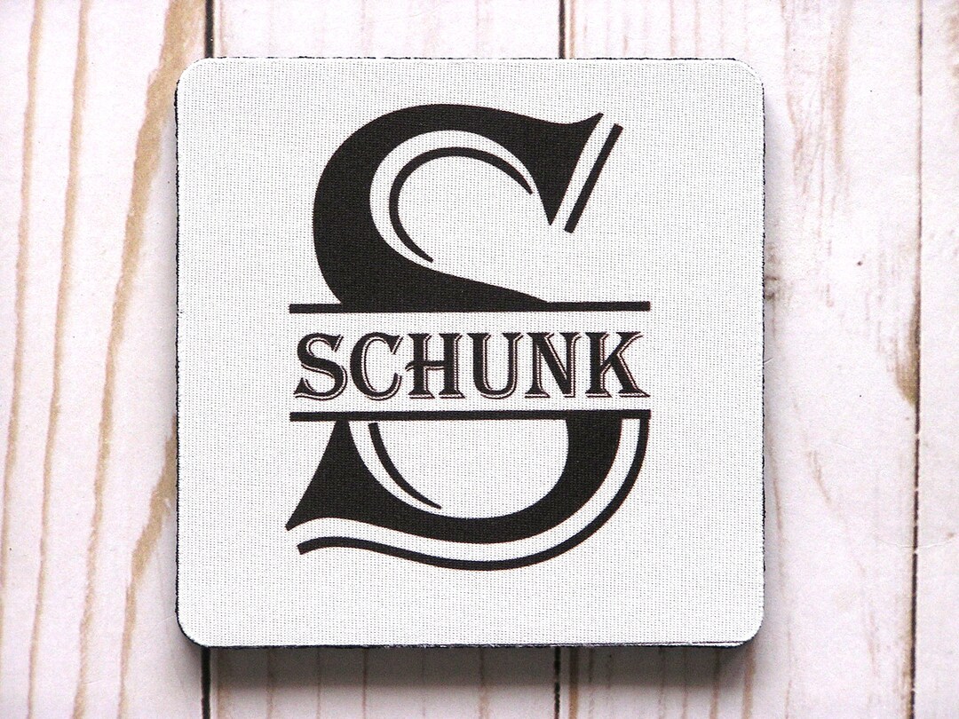 Personalized Coaster With Letter Last Name,soft Neoprene Coasters ...