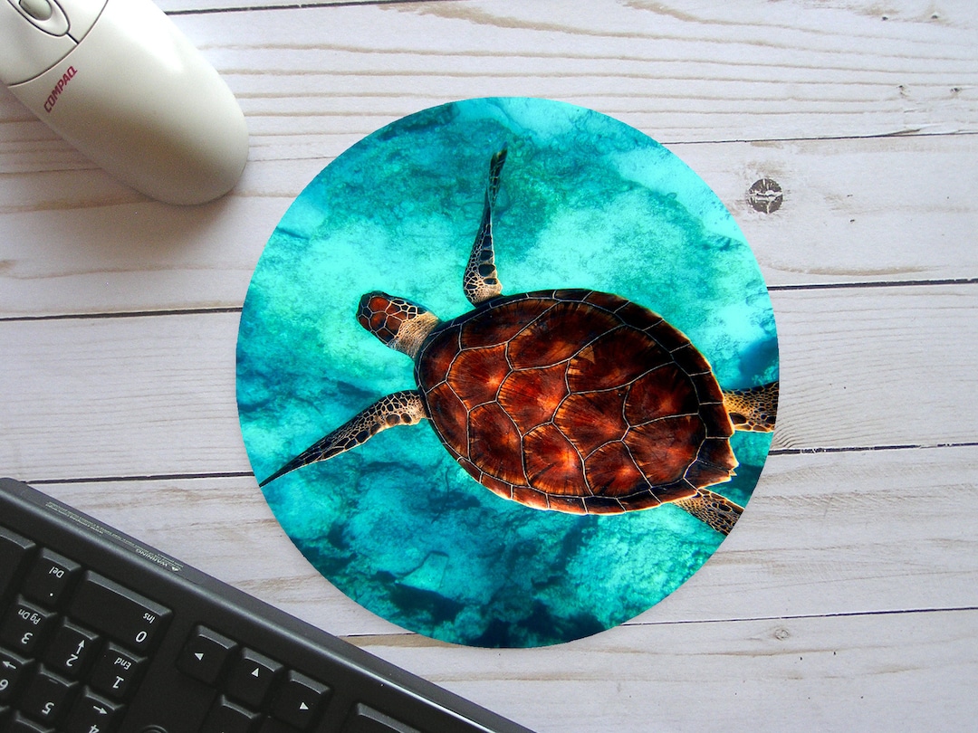 Sea Turtle Mouse Pad Ocean Background,sea Turtle Gifts Under 15 Dollars ...