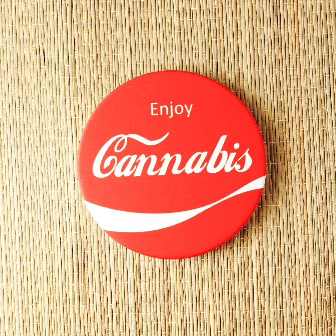 Sandstone Coca-cola Coasters,cannabis Coca Cola Stone Coasters With ...