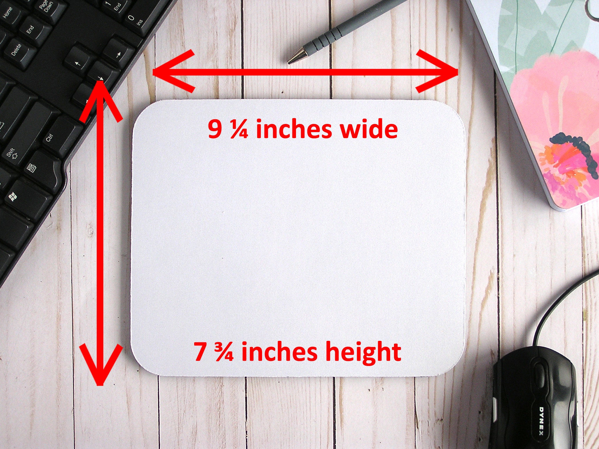 Personalized Mouse Pad Office Desk Accessoriessquare Computer | Etsy