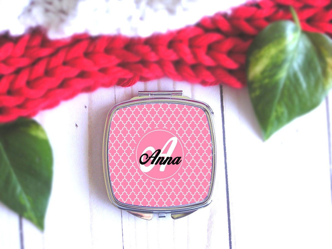 Custom Monogram Initial Compact Mirror Personalized With Any Name or ...