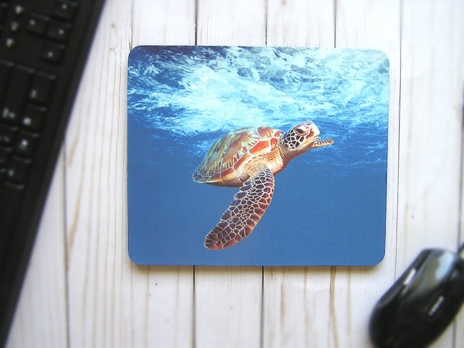 Sea Turtle Mouse Padsquare Sea Turtle Gifts for Turtle - Etsy