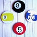 Custom Pool Ball Coaster,snooker Pool Player Billiard Gifts,soft ...