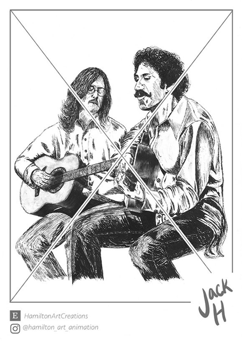 Jim Croce & Maury Muehleisen Original Drawing Ink Print - Etsy