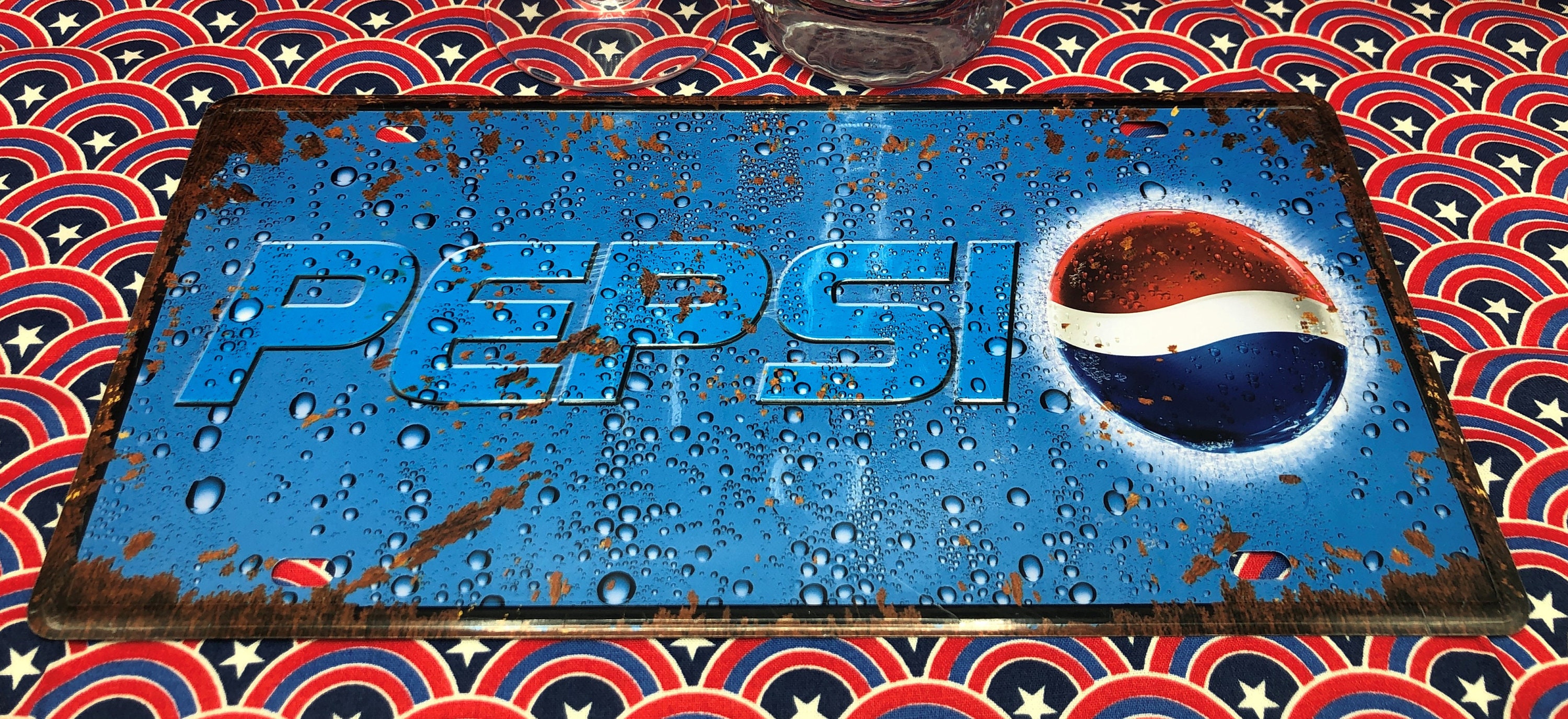 Pepsi Cola Great Vibrant 3D Nostalgic Weathered Vintage Look Sign Repro ...