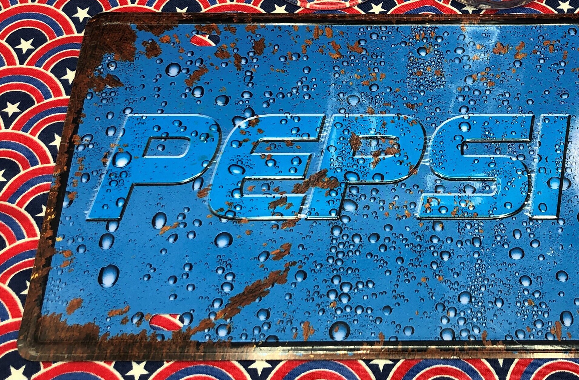 Pepsi Cola Great Vibrant 3D Nostalgic Weathered Vintage Look Sign Repro ...