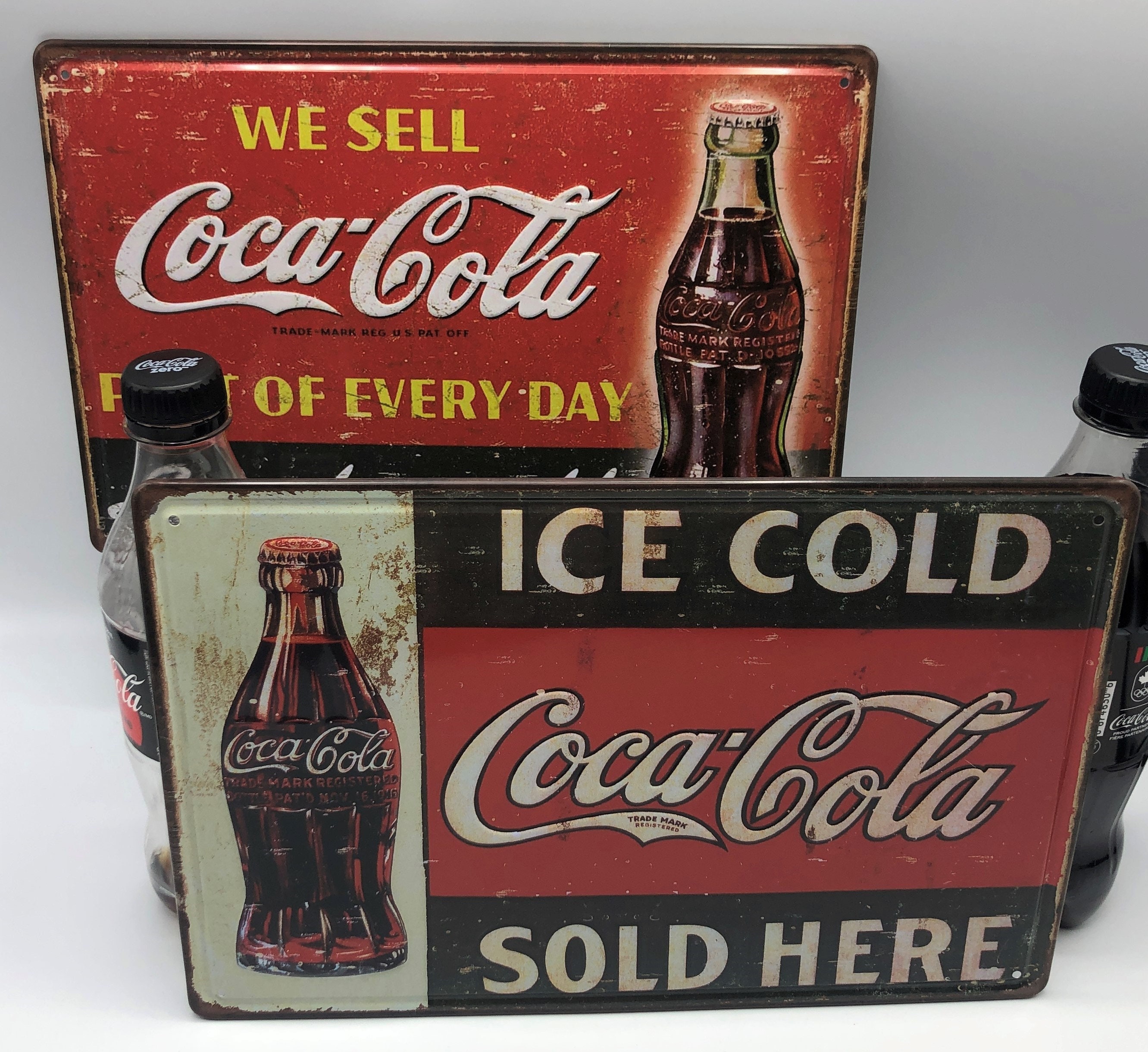 Coca-cola 3D Nostalgic 12 X 8 Weathered Antique Look Signs - Etsy