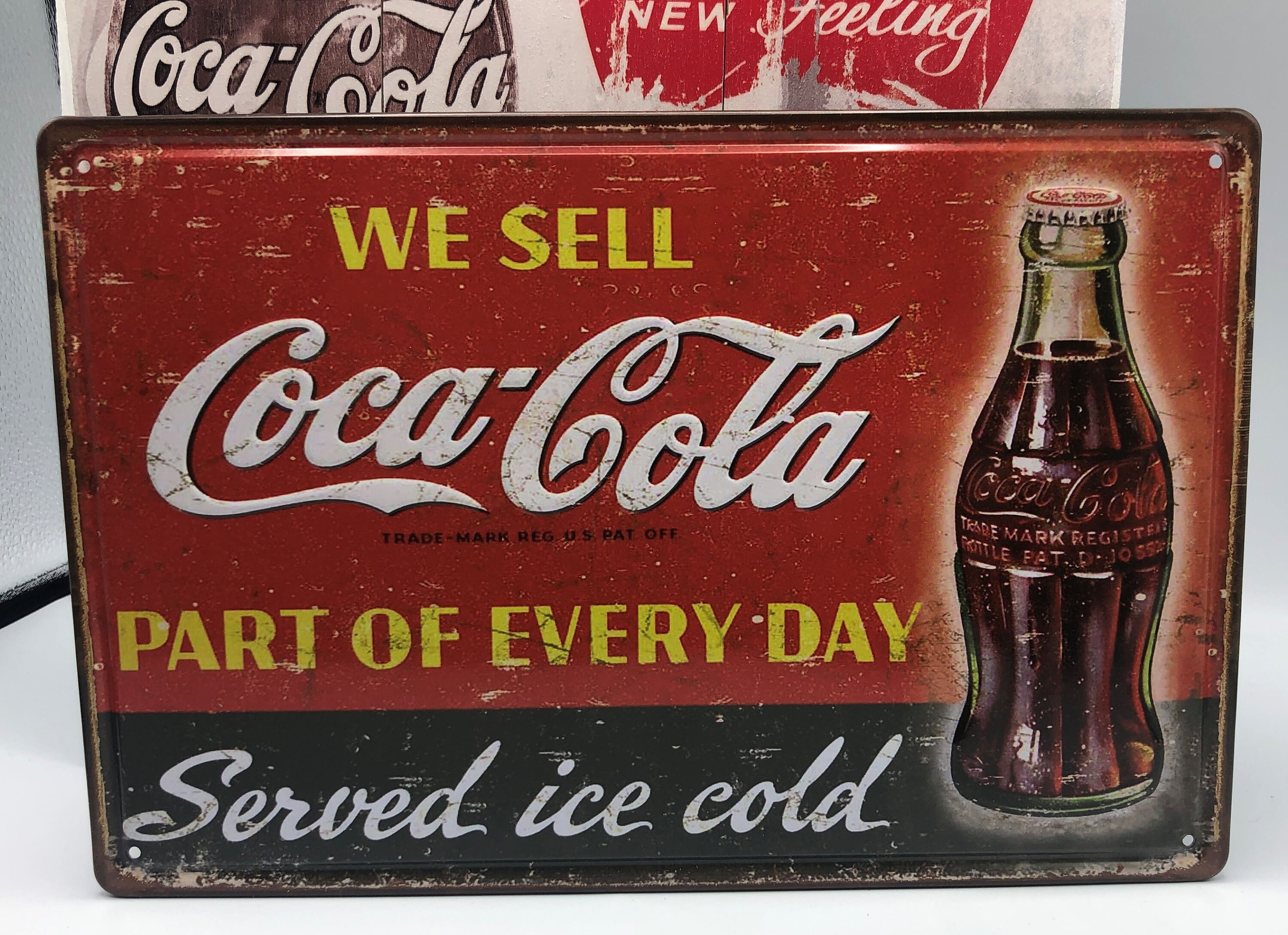 Coca-cola 3D Nostalgic 12 X 8 Weathered Antique Look Signs - Etsy