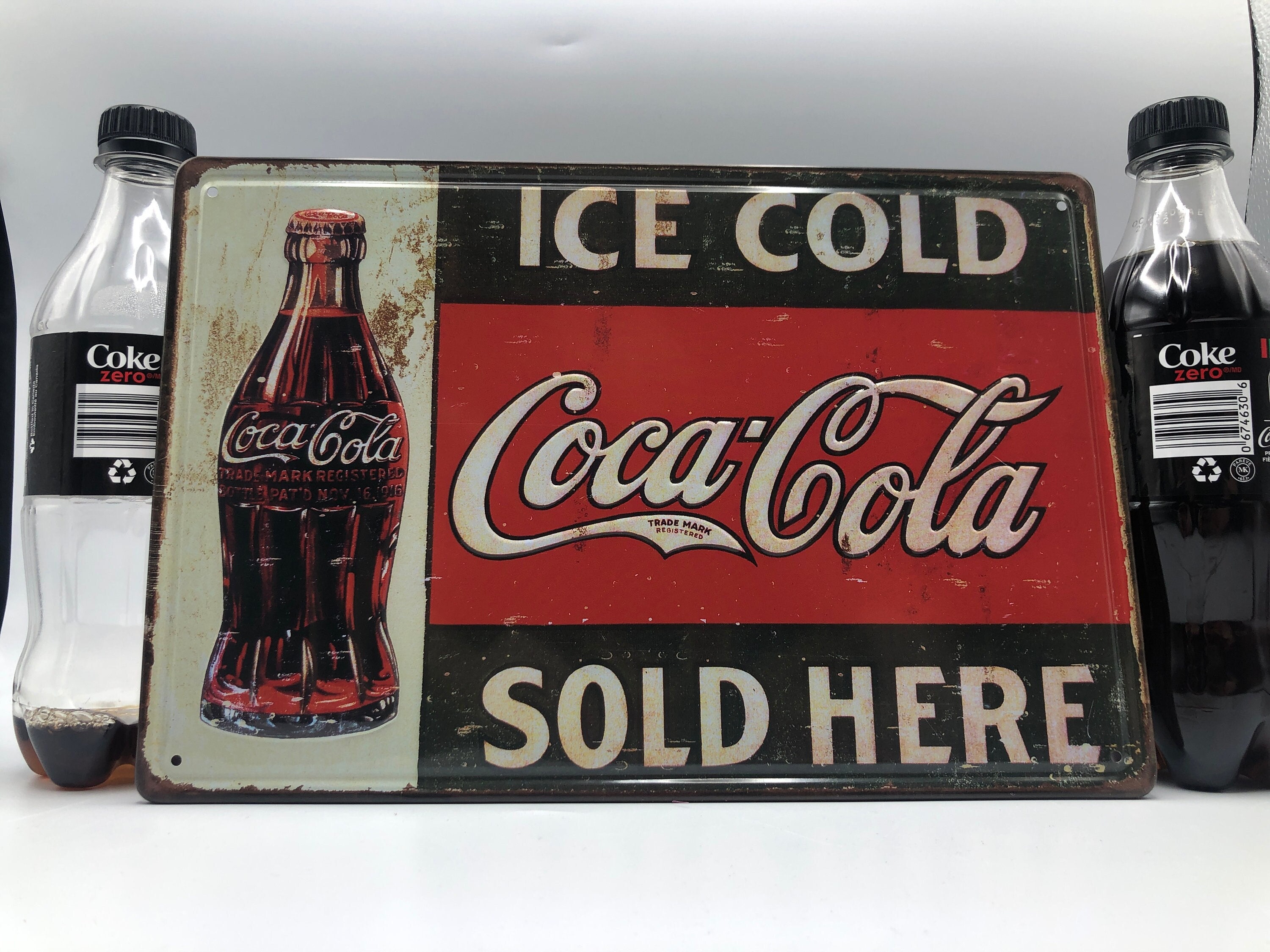 Coca-cola 3D Nostalgic 12 X 8 Weathered Antique Look Signs - Etsy