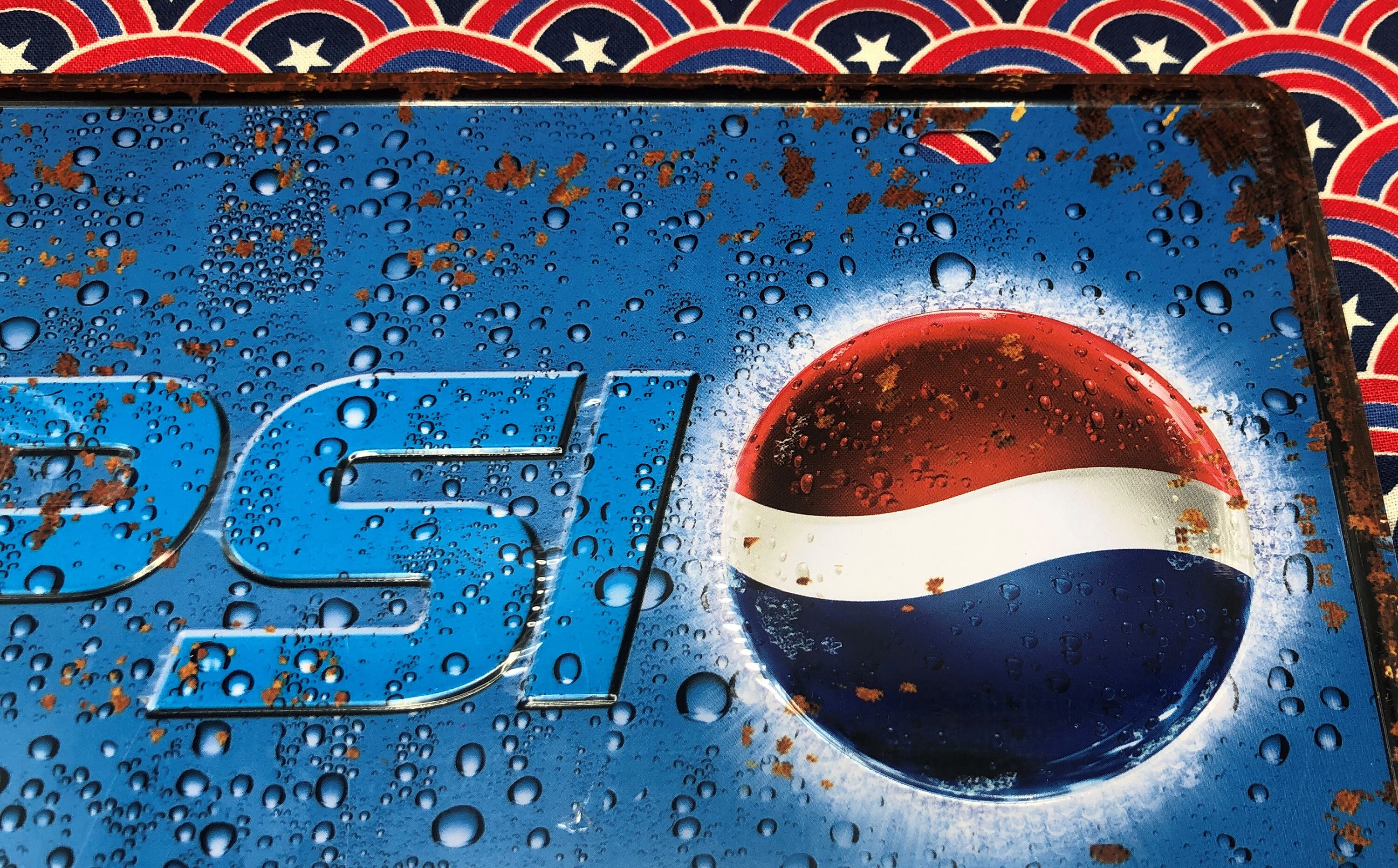 Pepsi Cola Great Vibrant 3D Nostalgic Weathered Vintage Look Sign Repro ...