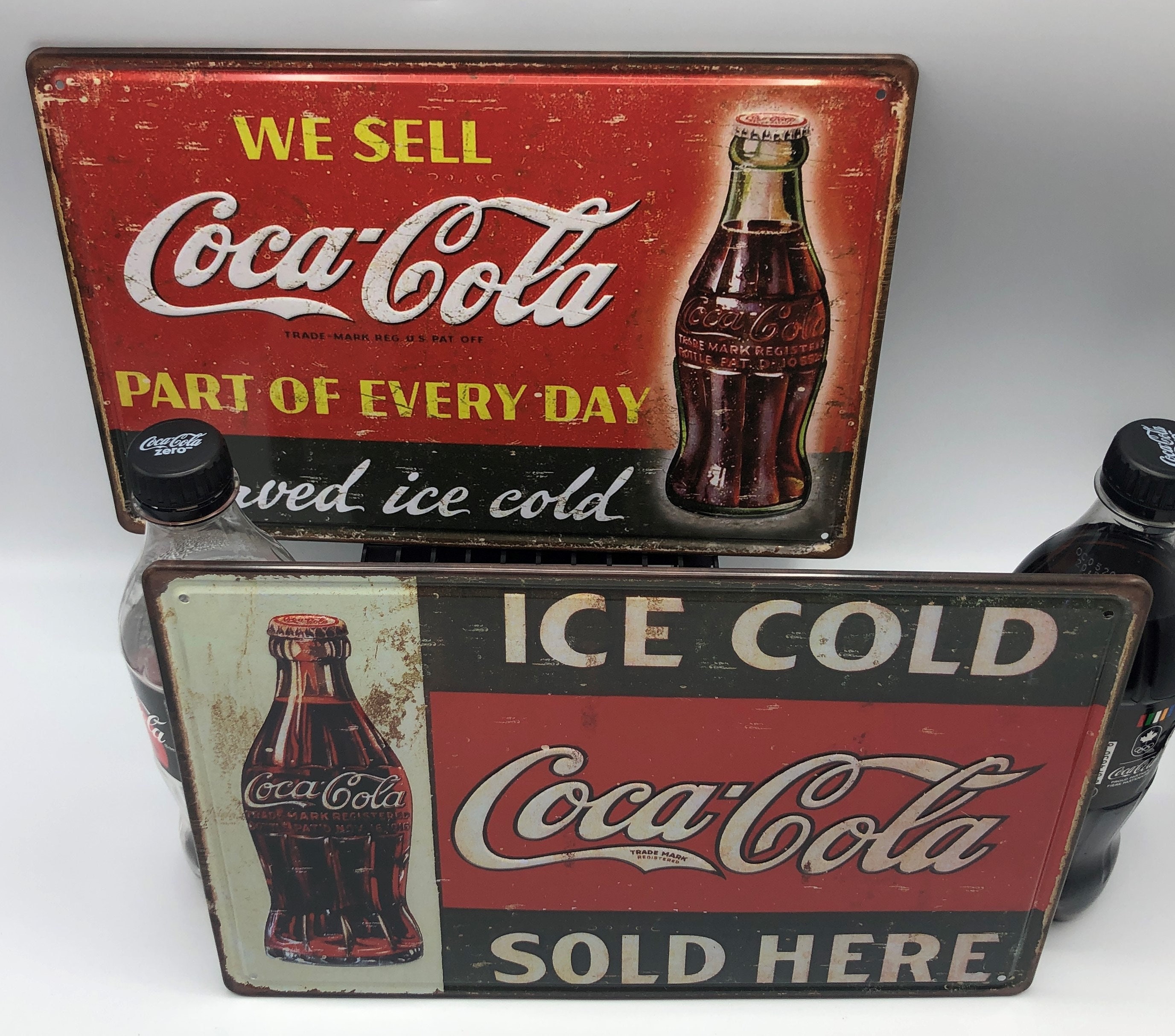 Coca-cola 3D Nostalgic 12 X 8 Weathered Antique Look Signs - Etsy