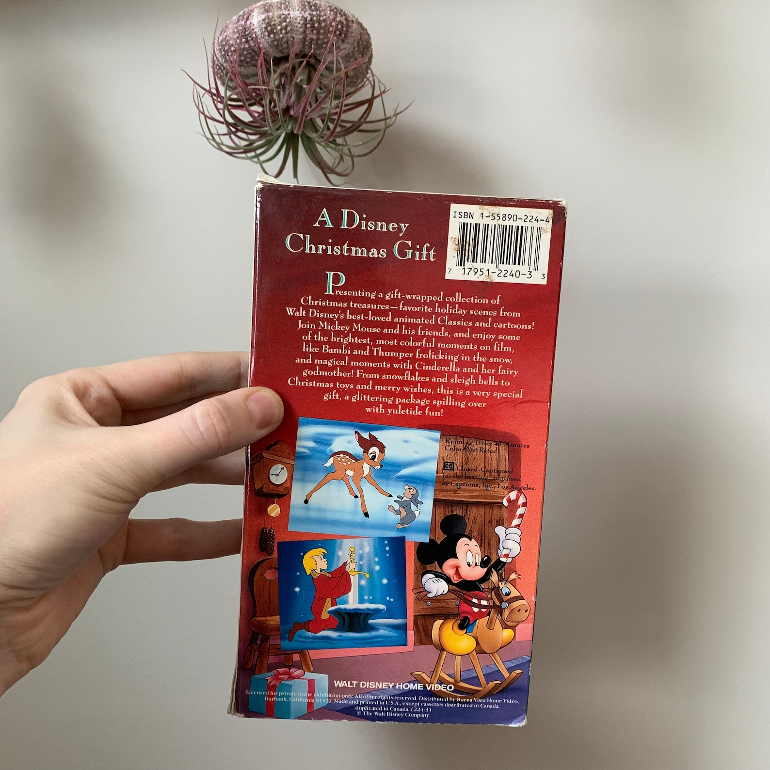 1990 A Disney Christmas Gift VHS Vintage - Etsy