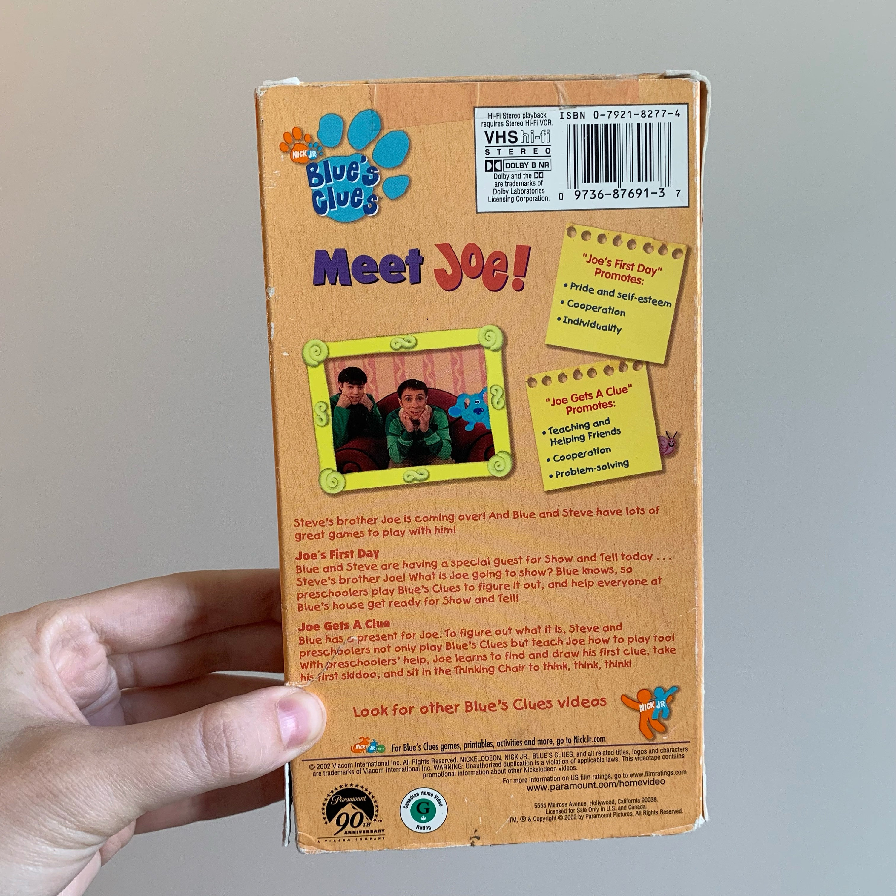 Blue's Clues Nickelodeon Orange VHS Tapes 90's 00s - Etsy México