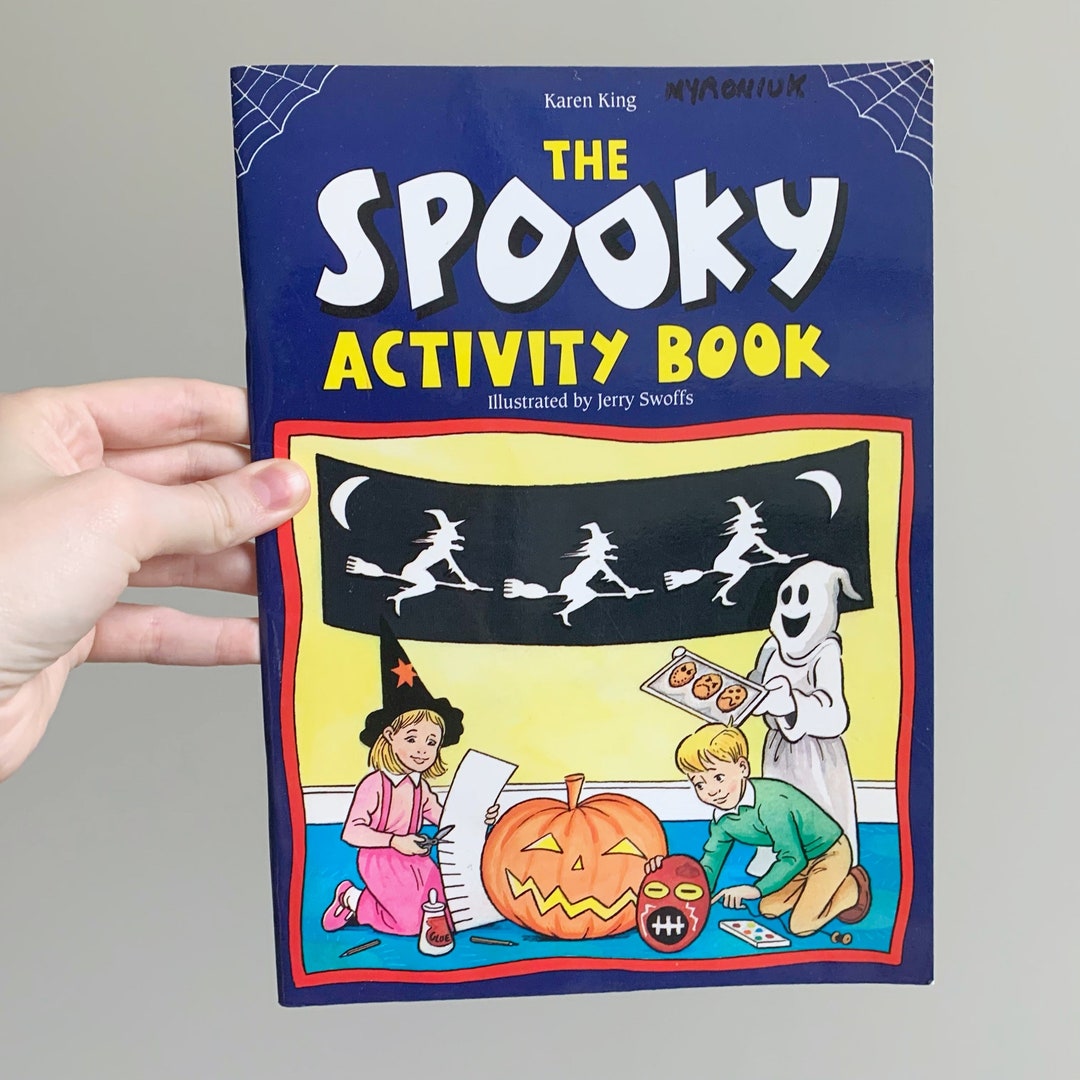 The Spooky Activity Book 1989 Vintage Halloween - Etsy