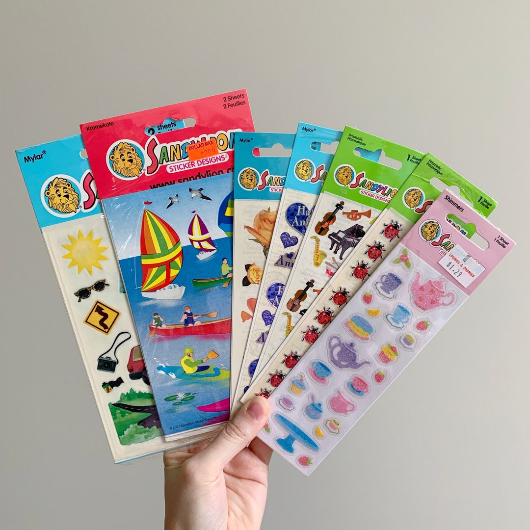 Sandylion Sticker Sheets Vintage Tea Party Ladybug Rose 90's - Etsy