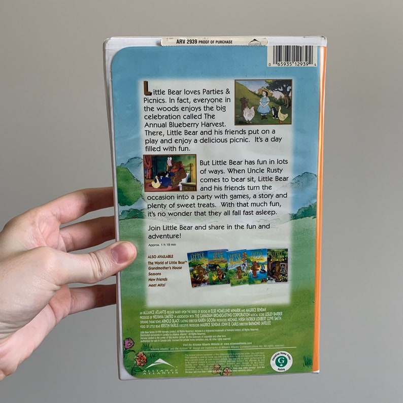 Little Bear VHS Tapes 90's Vintage Bear Cartoon - Etsy