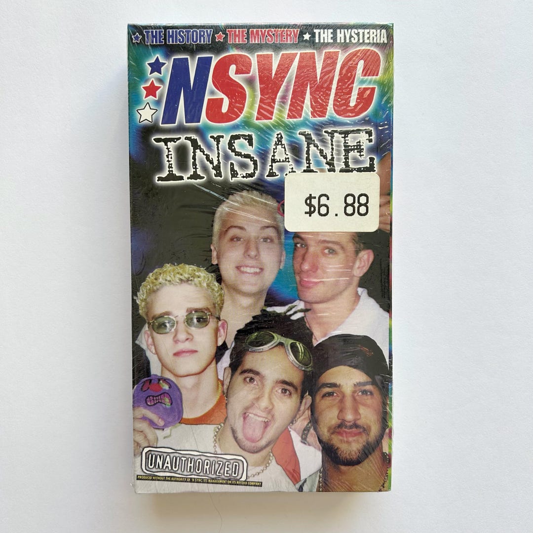 NSYNC Insane Unauthorized VHS Tape 2000 Sealed Justin Timberlake - Etsy