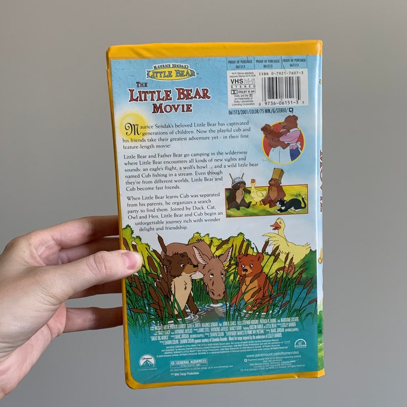 Little Bear VHS Tapes 90's Vintage Bear Cartoon - Etsy