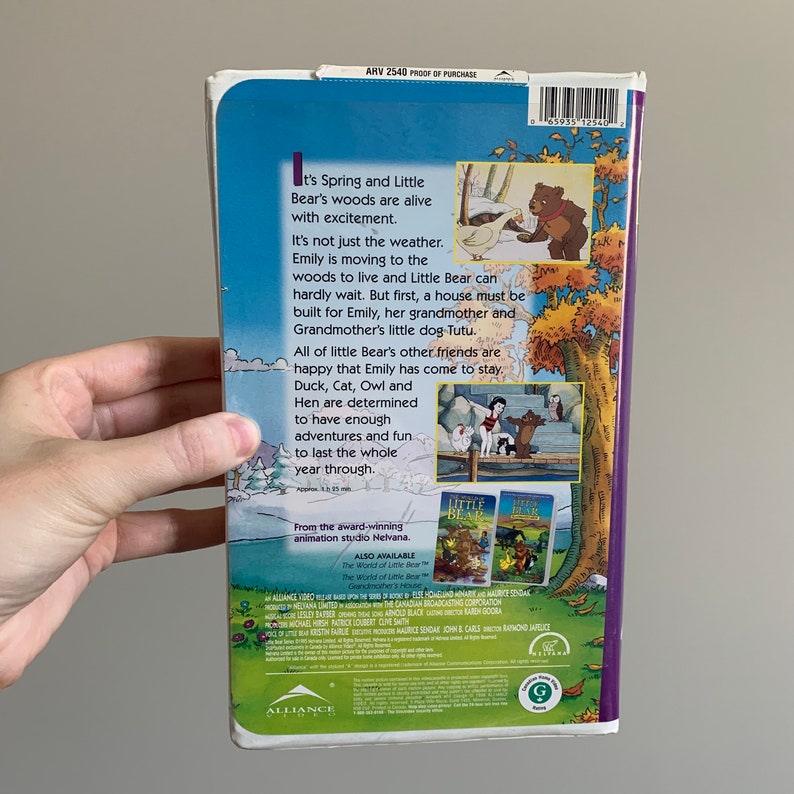 Little Bear VHS Tapes 90's Vintage Bear Cartoon - Etsy