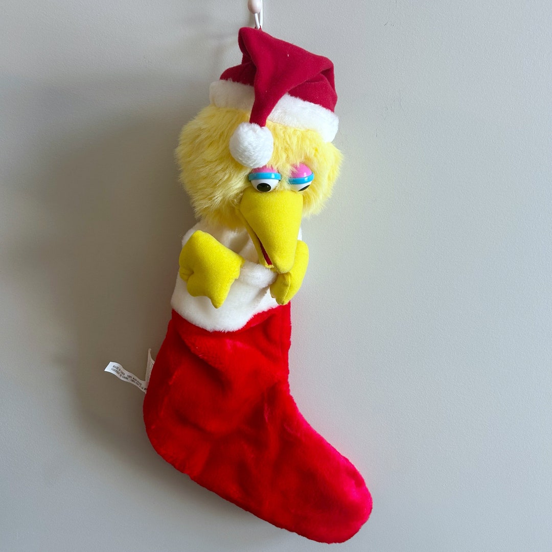 Big Bird Sesame Street Christmas Stocking 1998 Vintage - Etsy