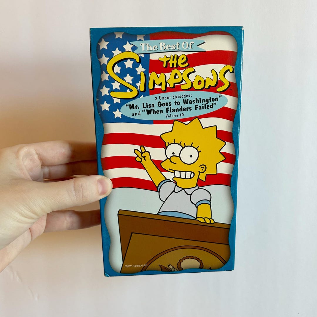 The Best of the Simpsons Volume 10 VHS 1999 Lisa Goes to Washington ...