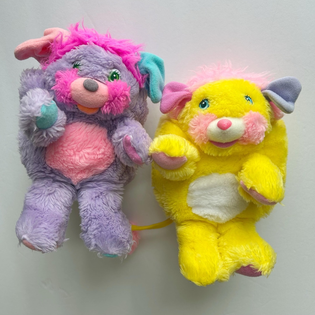 1980s Popples Plush Potato Chip Yellow Purple 8" - Etsy