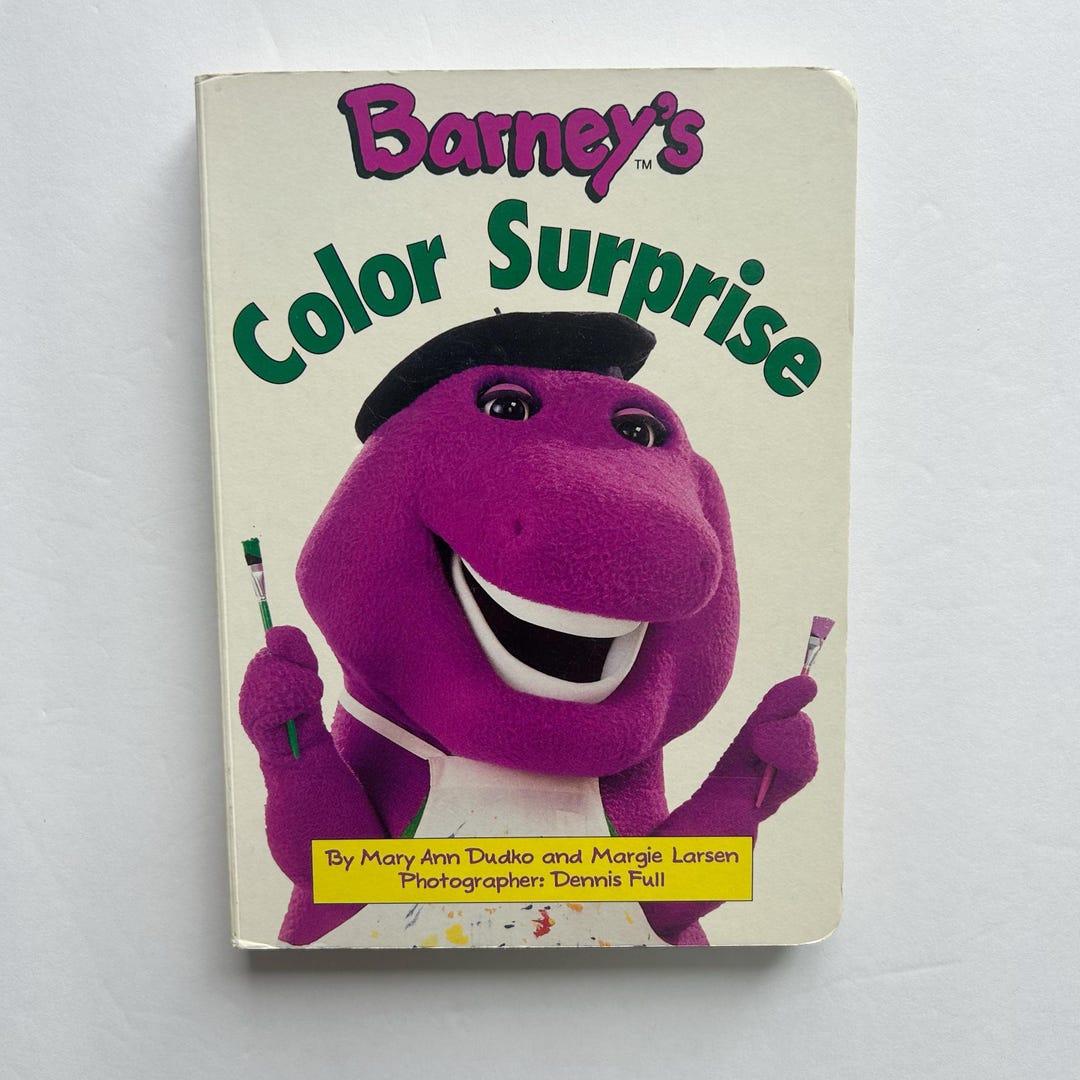 Barney's Color Surprise Board Book 1993 - Etsy