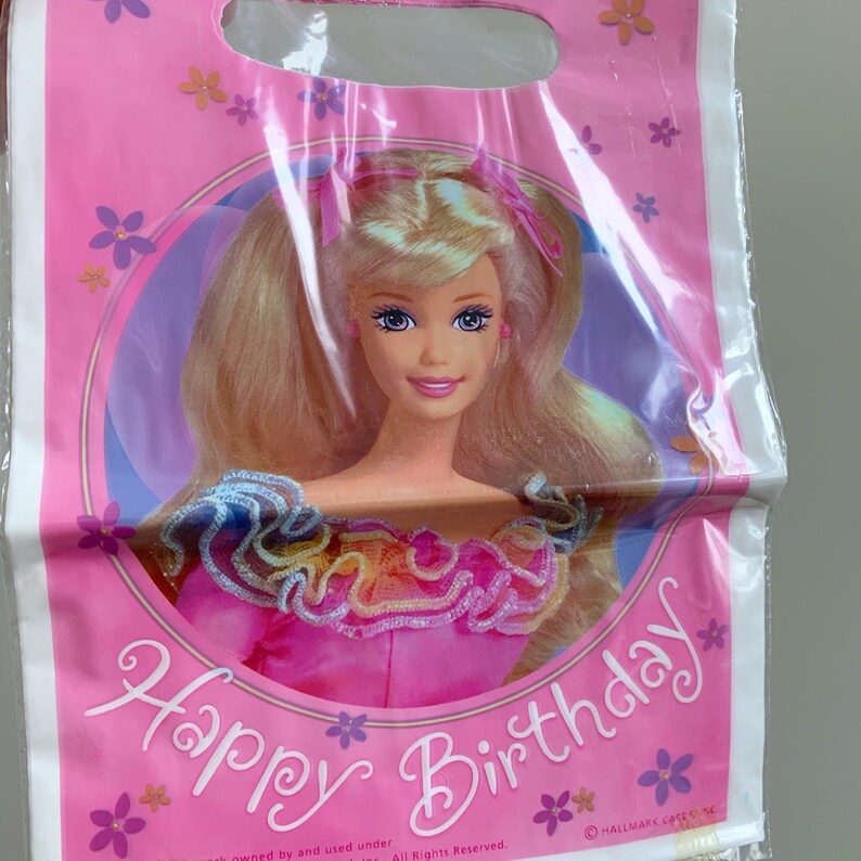 Barbie Birthday Party Treat Favor Bags 1997 Vintage - Etsy
